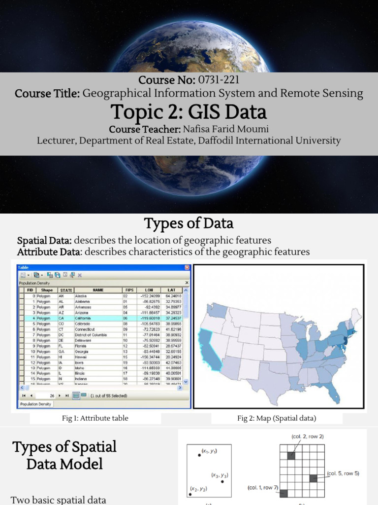 GIS_Topic 2_Spring 2025 | PDF | Geographic Information System | Applied Mathematics