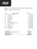 Sample Schedule of Loads For Residential Dwelling | PDF | Electrical ...