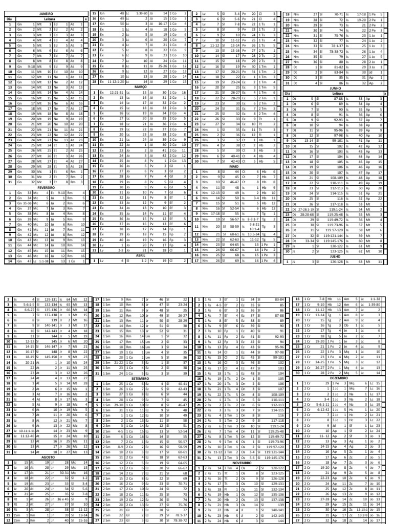 Plano Leitura RMM | PDF
