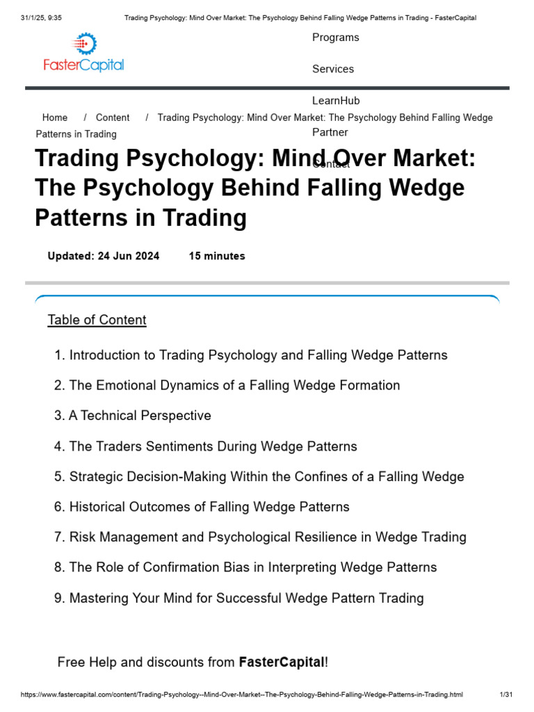 Trading Psychology - Mind Over Market - The Psychology Behind Falling ...
