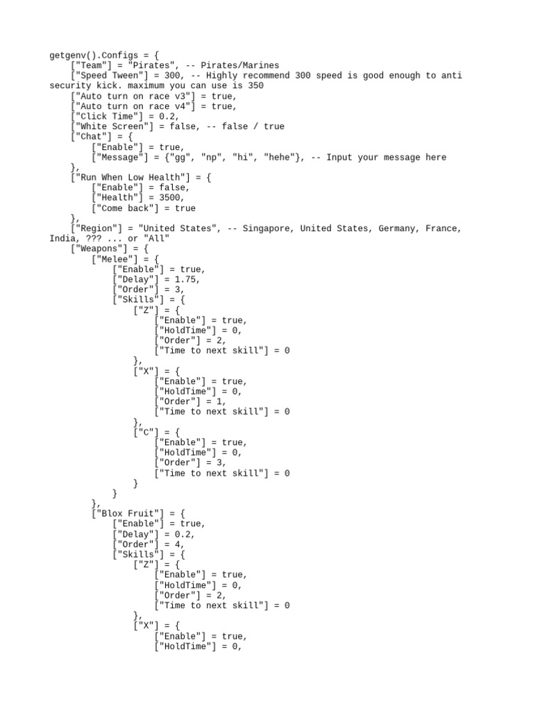 Xero Hub Auto Bounty Script Configurations | PDF