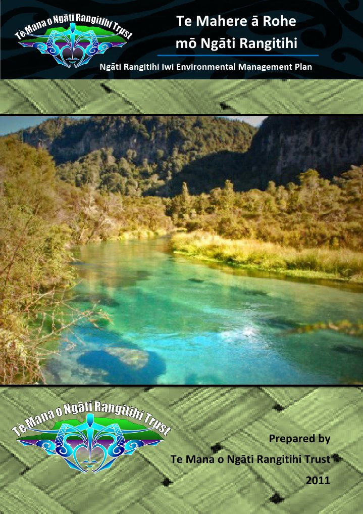 Ngati Rangitihi Iwi Environmental Plan Part1 20111027 | PDF ...