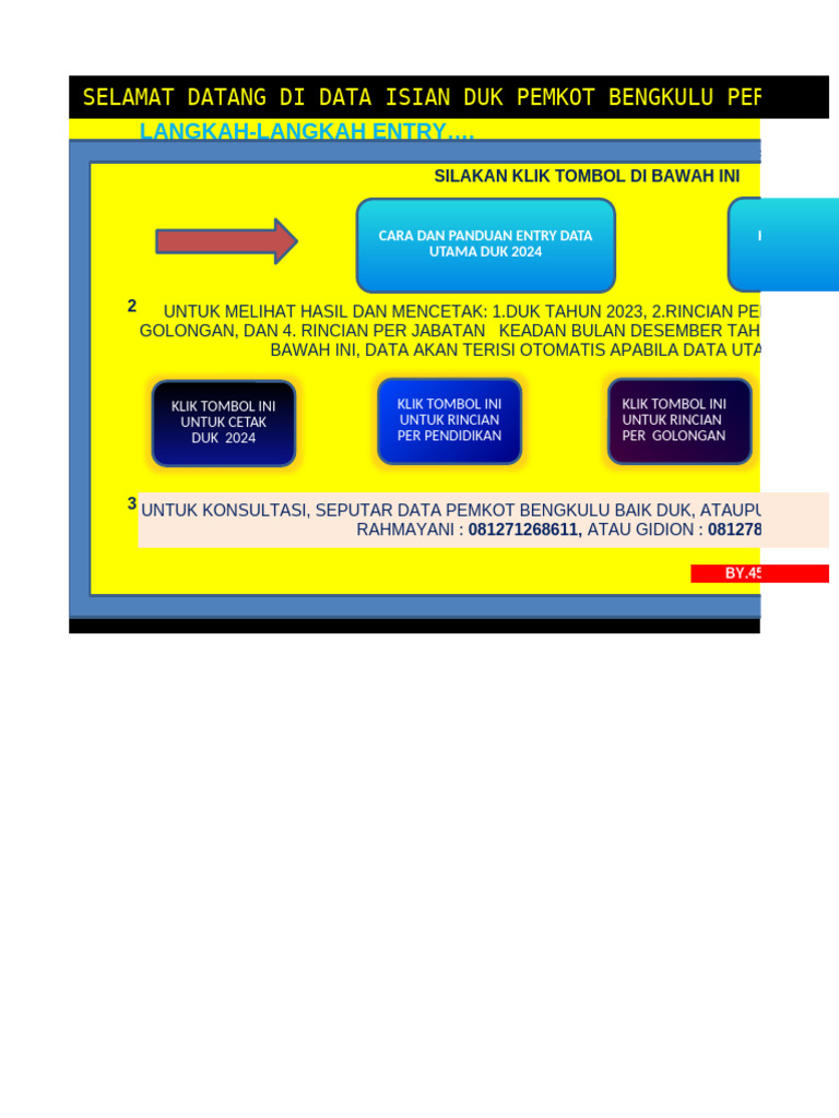 Panduan Entry Data DUK 2024 Bengkulu | PDF
