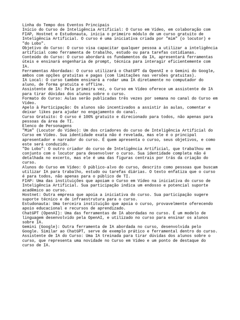 Linha Do Tempo Ia Pdf Inteligência Artificial Inteligência