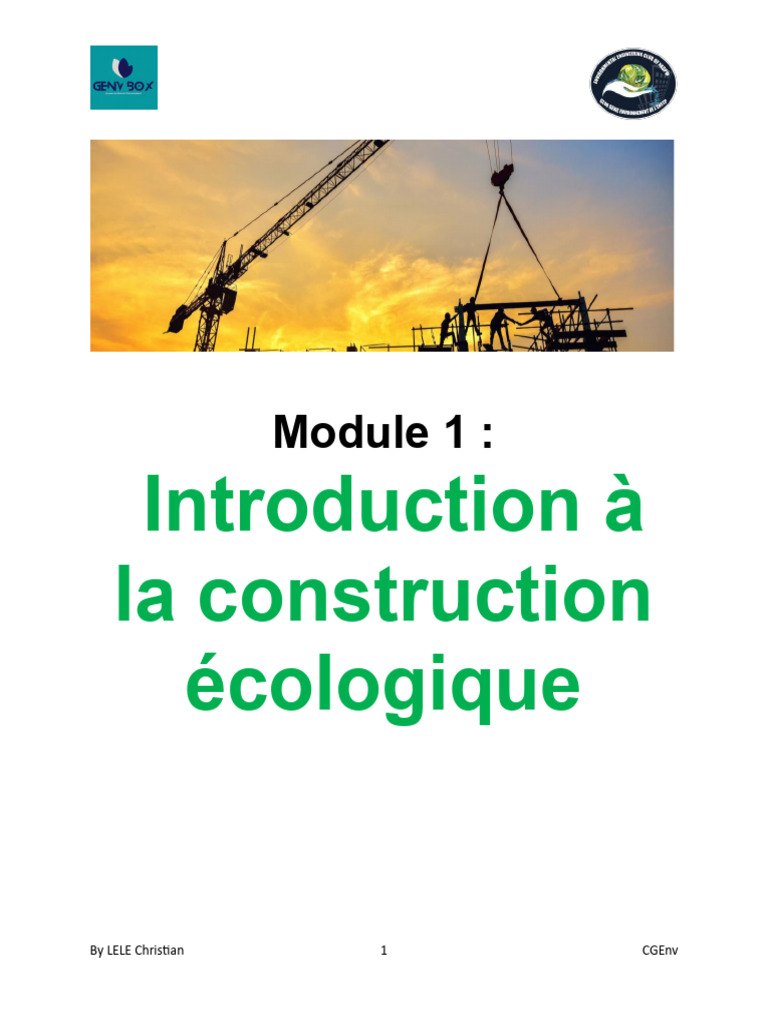 Introduction à l'éco-construction | PDF | Écoconstruction | Son