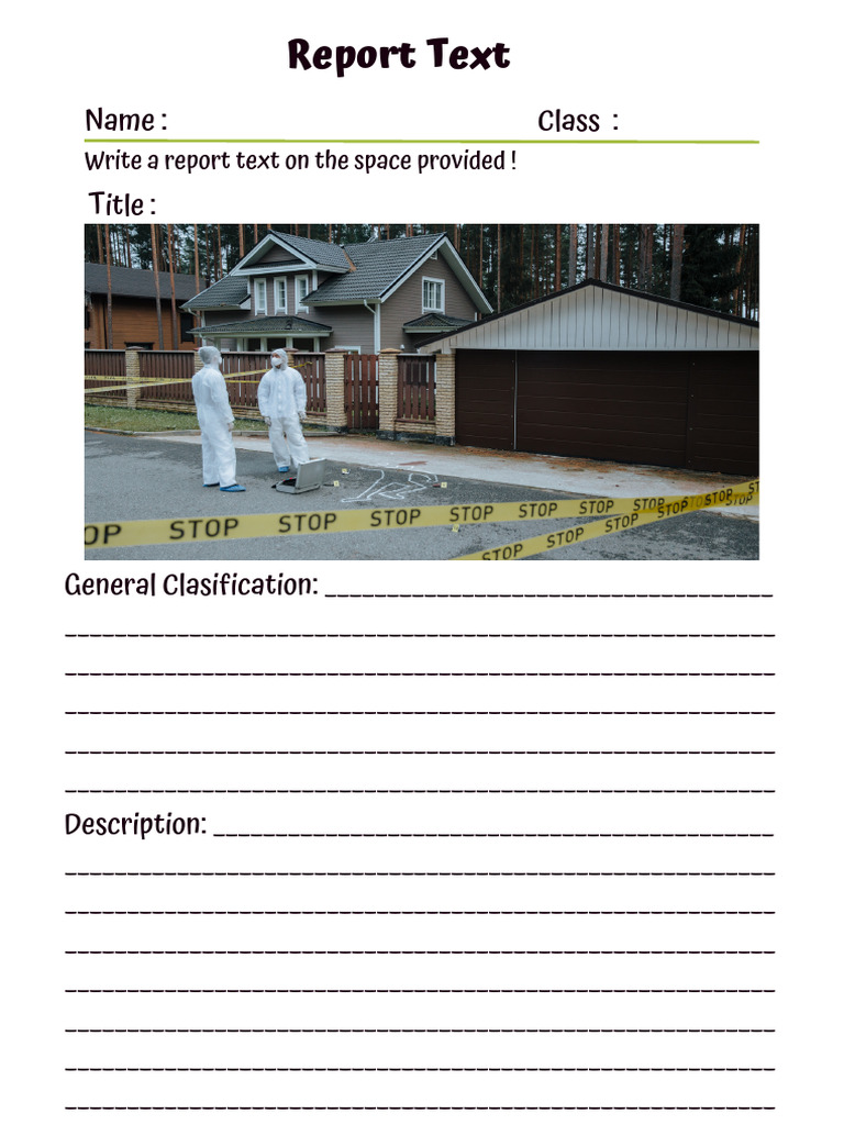 Report Text Template Guide | PDF