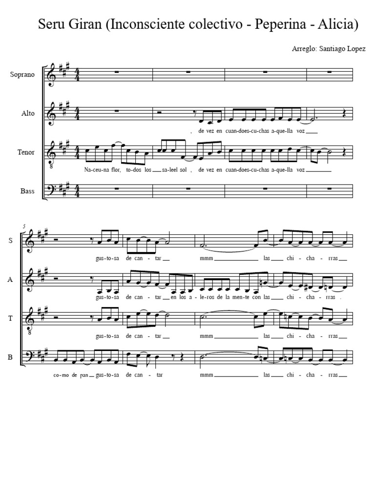 MASHUP SEGU GIRAN - Partitura | PDF