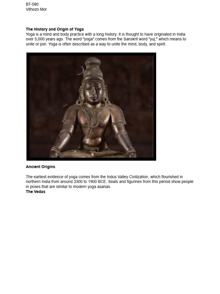 History and Benefits of Yoga | PDF | Yoga | Bhagavad Gita