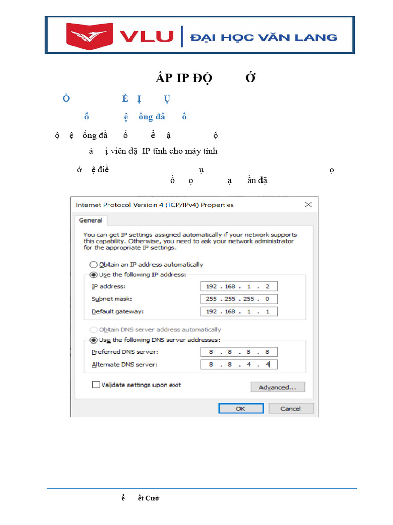 Lab 4 - Cap IP dong voi DHCP | PDF