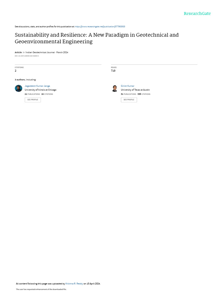 2024 IGJ Sustainability Resilience Paper | PDF | Climate Resilience ...