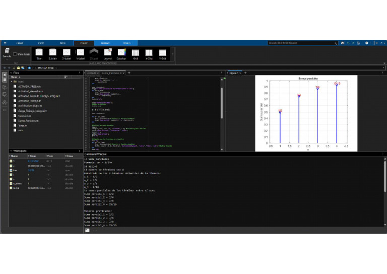 MatLab Sumas Parciales - Cálculo Integral | PDF