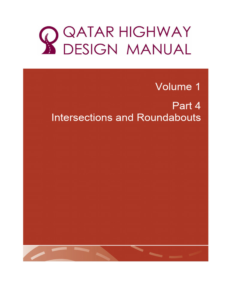 QHDM - Vol1 - Part04 - Intersections and Roundabouts - OctFinal | PDF | Traffic | Intersection ...