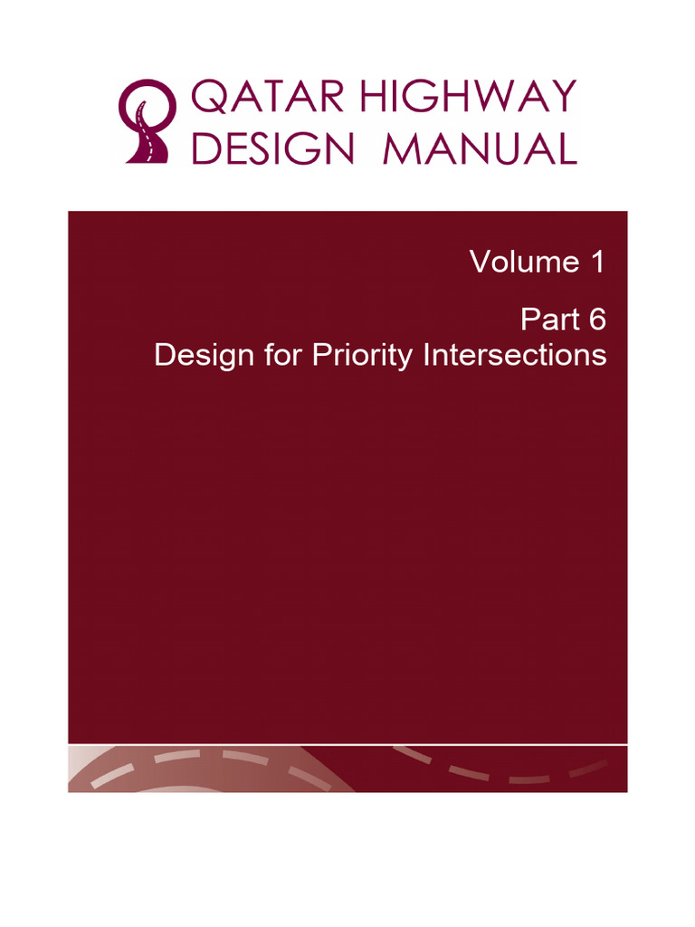 Design Guidelines for Priority Intersections | PDF | Traffic ...