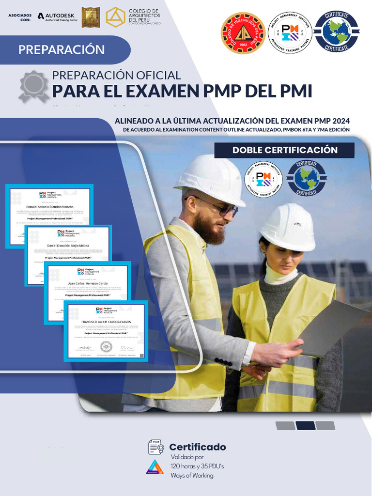Curso PMP 2024: Preparación Oficial PMI | PDF | Profesional en el manejo de proyectos | Gestión ...