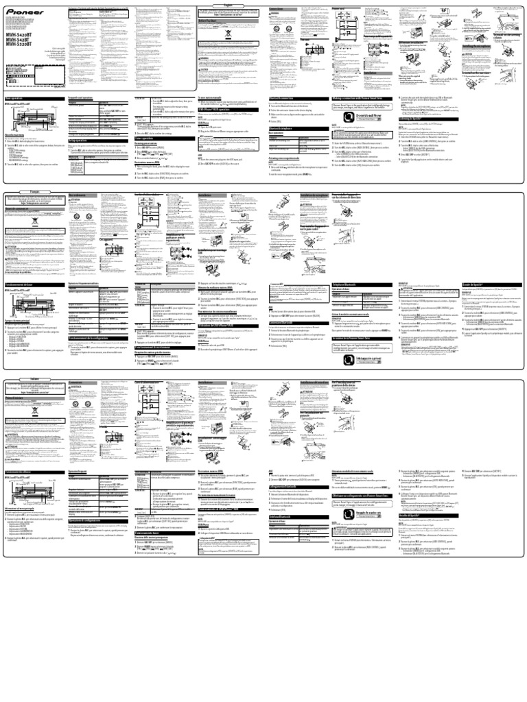MVH-S420BT MVH-S42BT MVH-S320BT: Declaration of Conformity With Regard ...