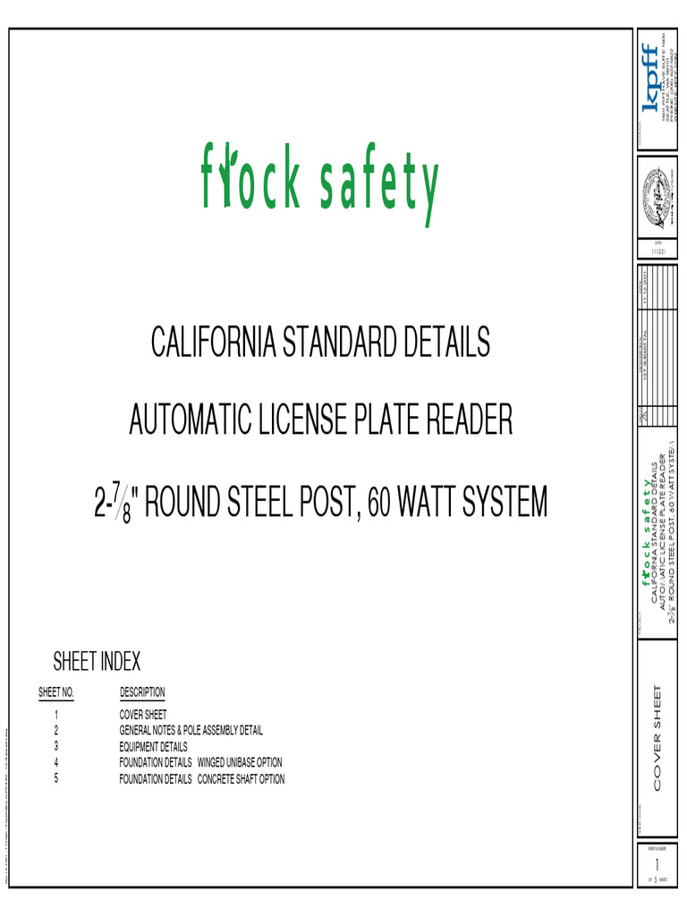 Final - FlockSafety ALPR - CA 60W RediTorque Standards. | PDF