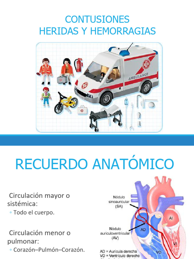 T. 7 Ppaa Contusiones, Heridas y Hemorragias | PDF | Herida | Sangrado