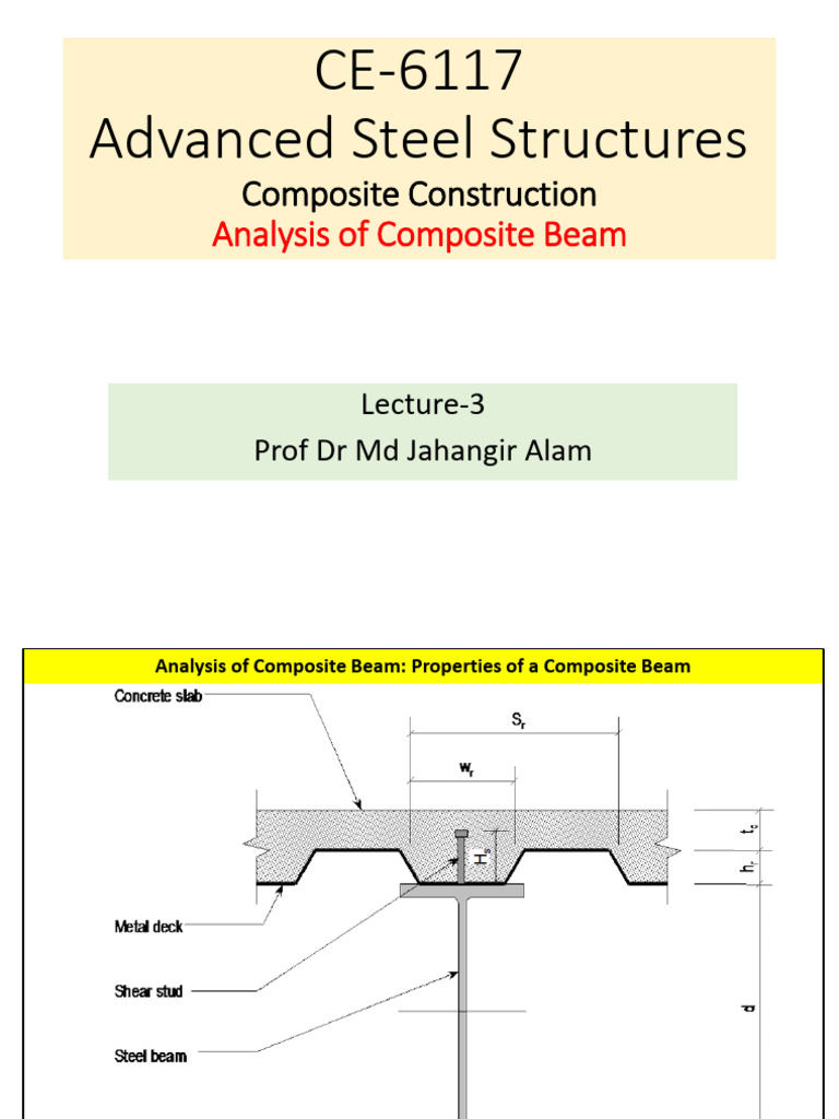 Lecture-3-Composite Beam-LRFD-ASD Design | PDF