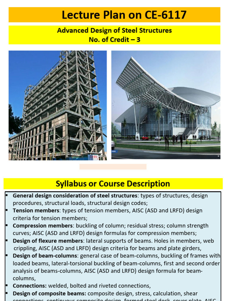 Advanced Steel Structures Design | PDF | Strength Of Materials | Yield ...