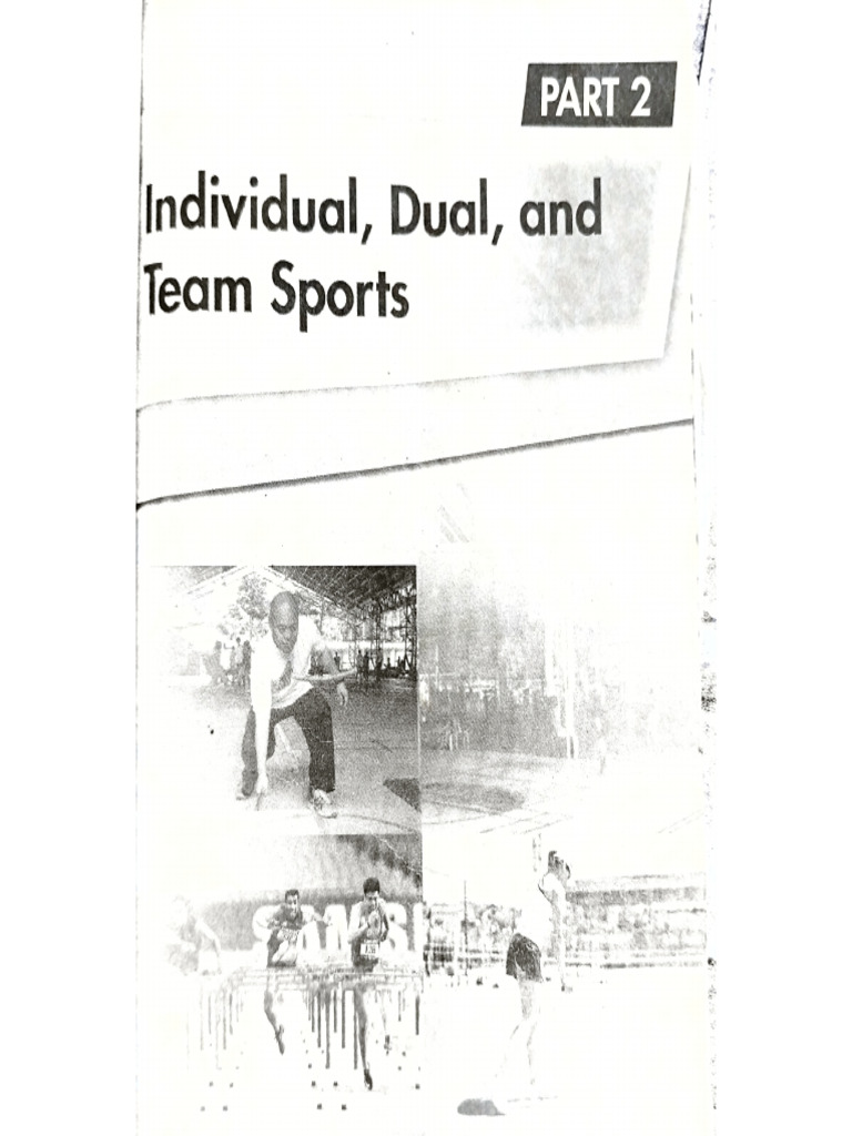 PHYSICAL EDUCATION 2 Individual Dual and Team Sports | PDF
