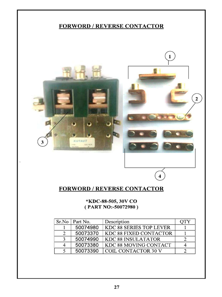 Jaldoot Forward Reverse Contactor | PDF