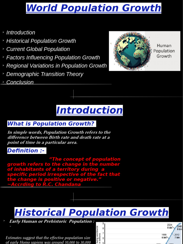 Population Growth | PDF | World Population | Population