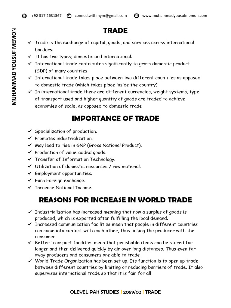 TOPIC 10 TRADE | PDF | Exchange Rate | Exports