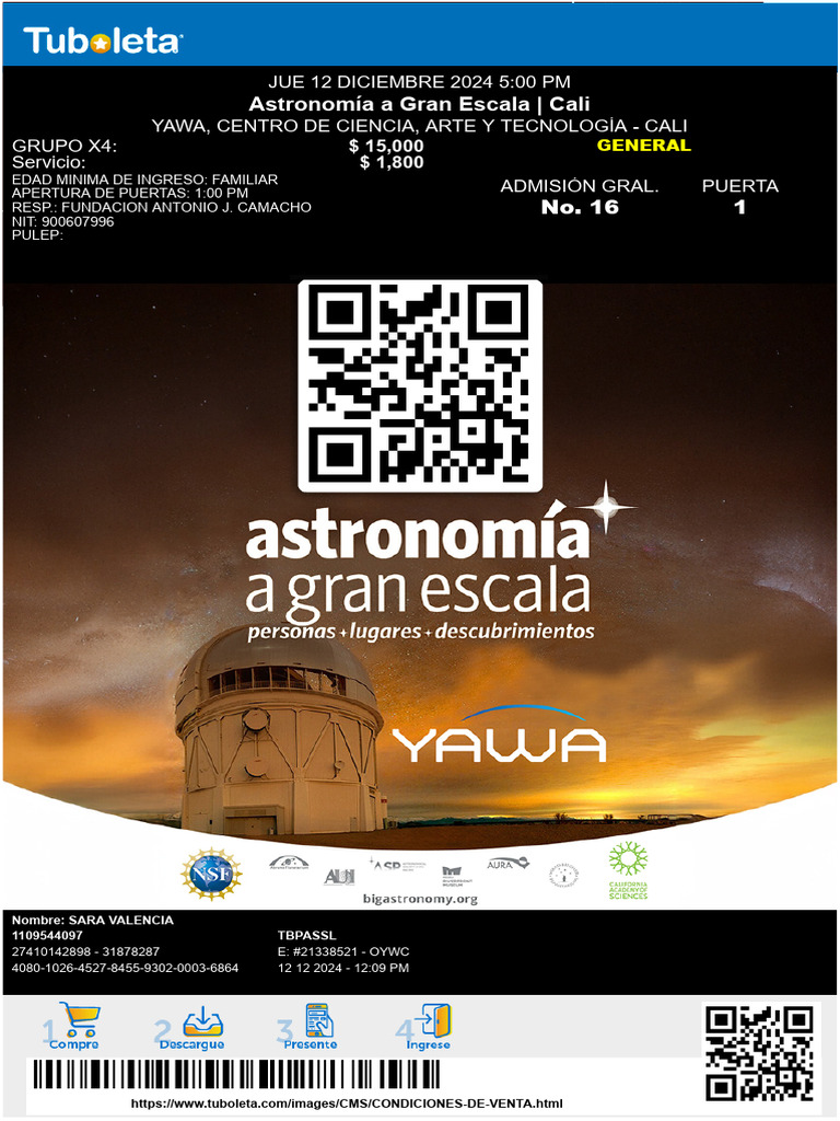 Entrada Astronomia A Gran Escala Cali Sara Valencia | PDF