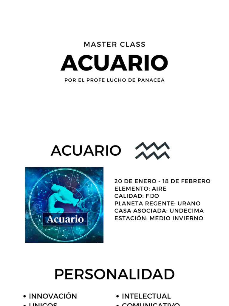 Características del signo Acuario | PDF