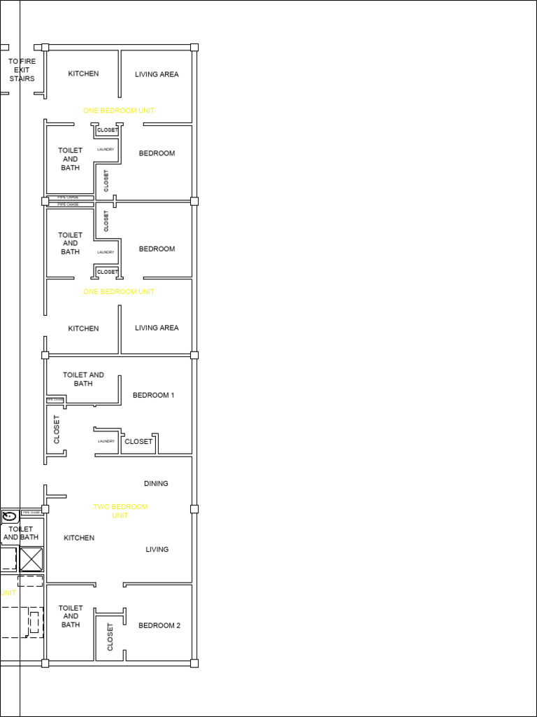 Typical 2nd To 4th Floor Plan 2 Bt3 | PDF