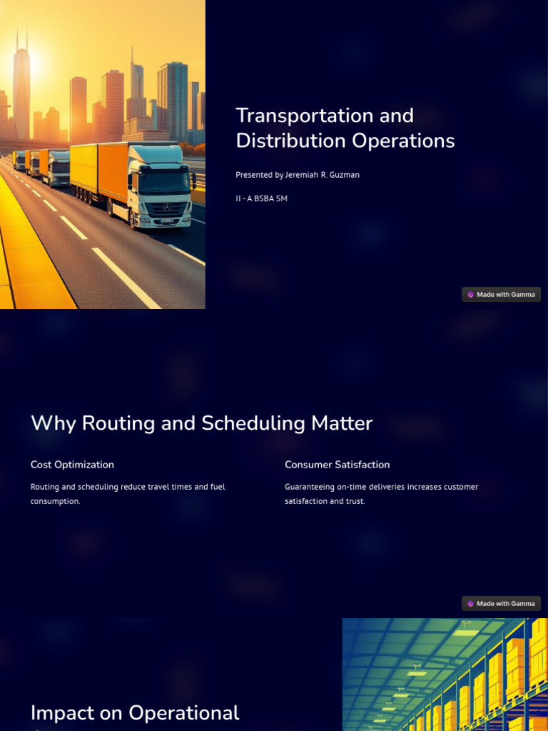 Effective Transportation Routing Strategies | PDF
