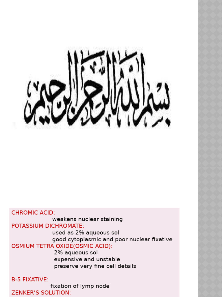 TISSUE PROCESSING | PDF | Fixation (Histology) | Materials