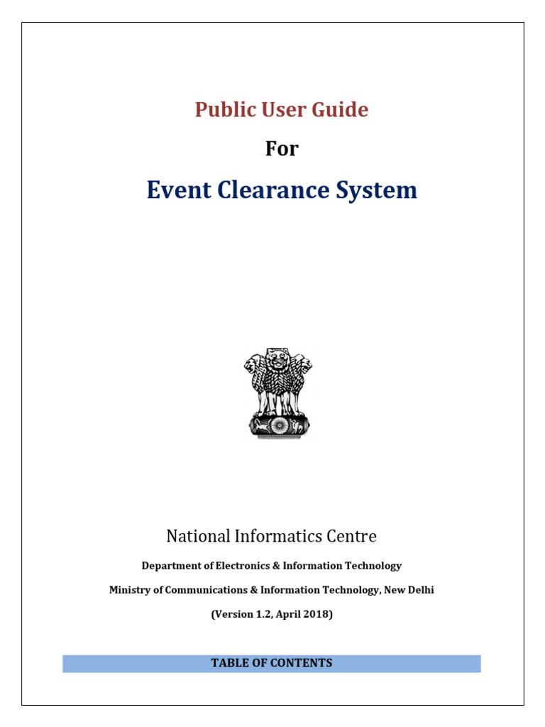 MHA Event ClearanceUser - Guide | PDF | Button (Computing) | Login