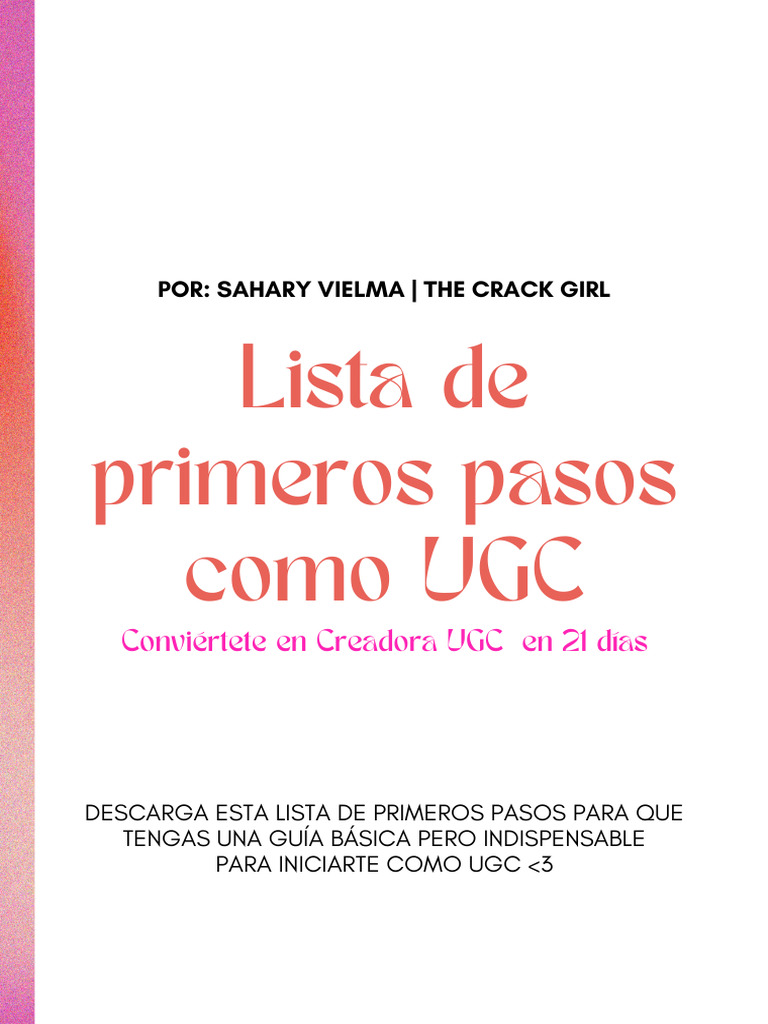 Lista pasos UGC | PDF
