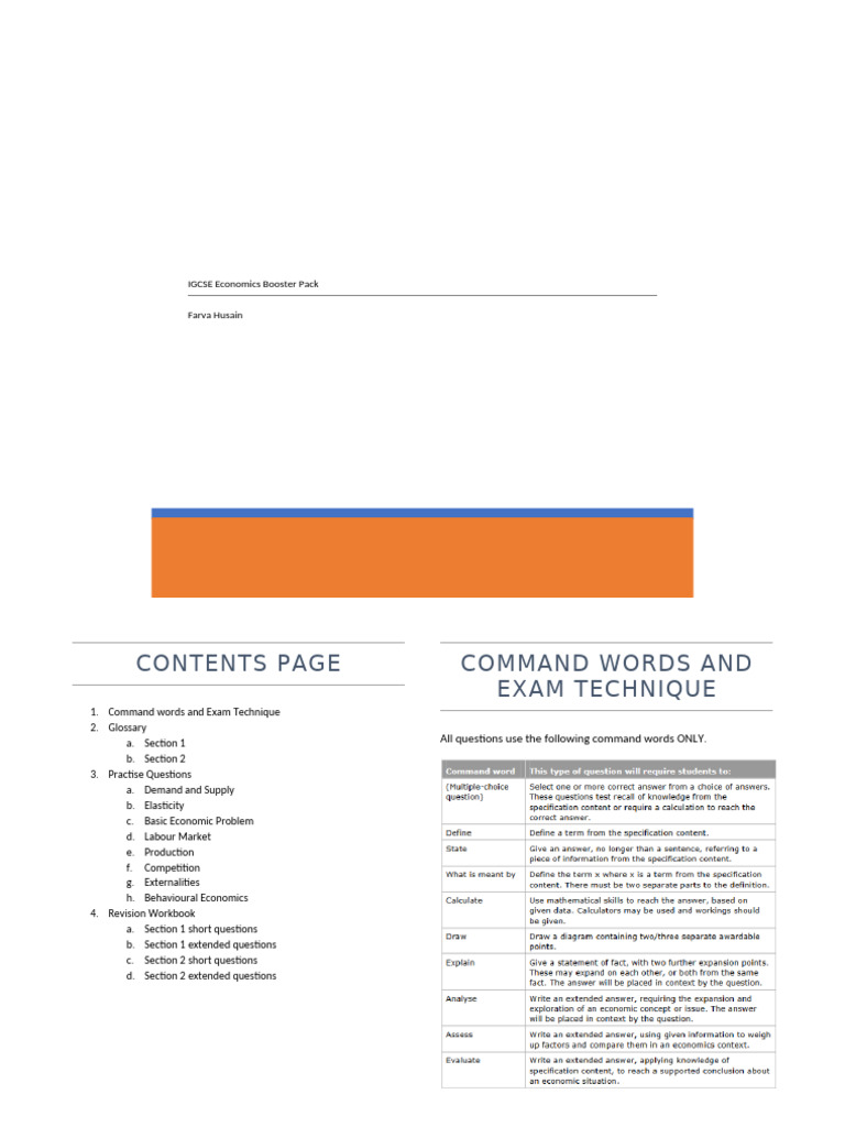 Summer Booster Pack | PDF | Labour Economics | Demand