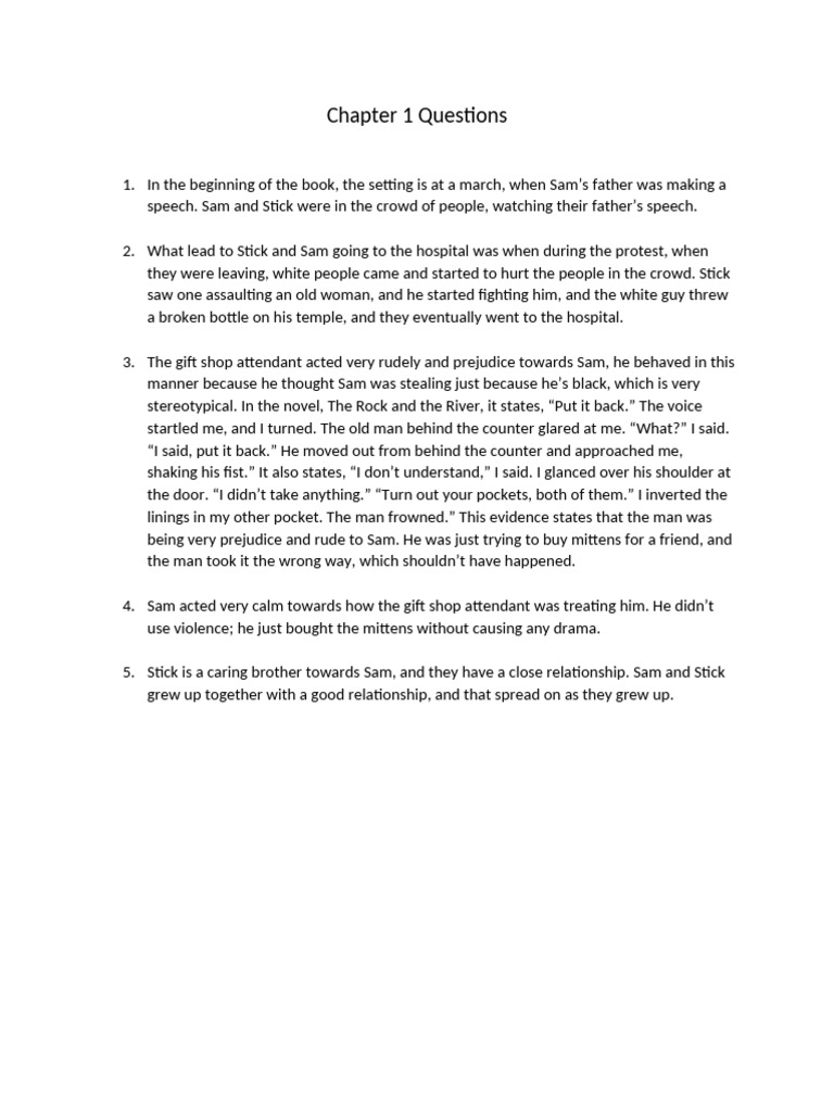 Chapter 1 Questions | PDF