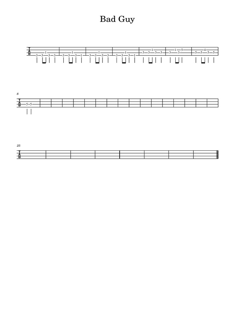Bad_Guy_tab | PDF