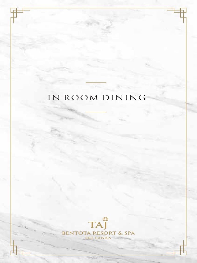 Taj Bentota Ird Menu Dec 2022 | PDF | Indian Cuisine | Curry