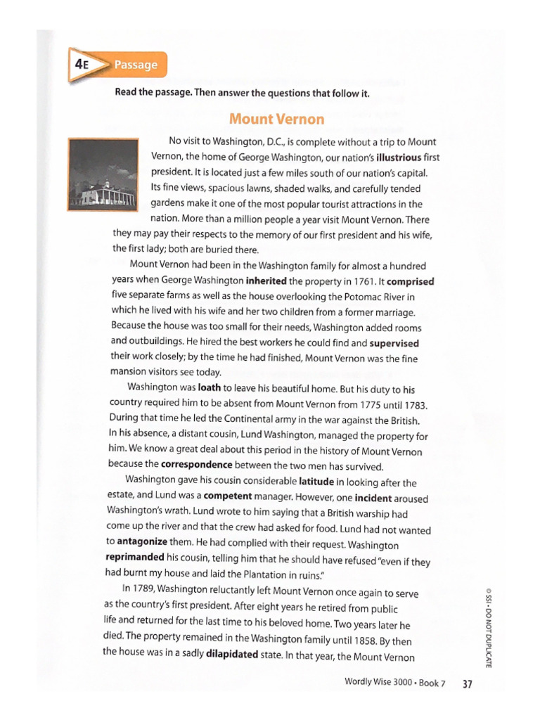 Wordly_Wise_Lesson_4_Part_E_7th_Grade | PDF