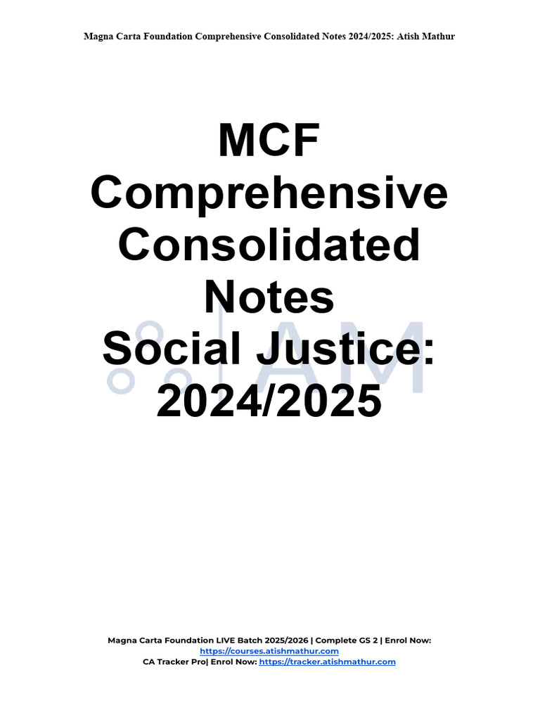 MCF Social Justice CCN - 2024-2025 2 | PDF | Tuberculosis | Literacy