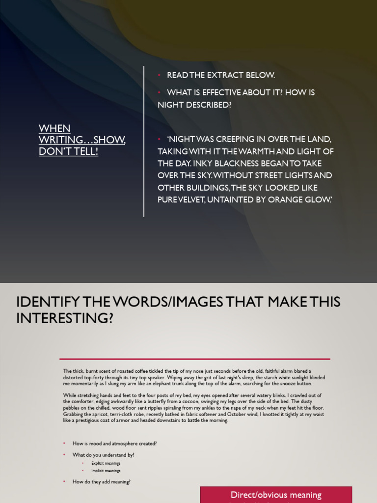 Mastering Descriptive Writing Techniques | PDF | Clown | Linguistics