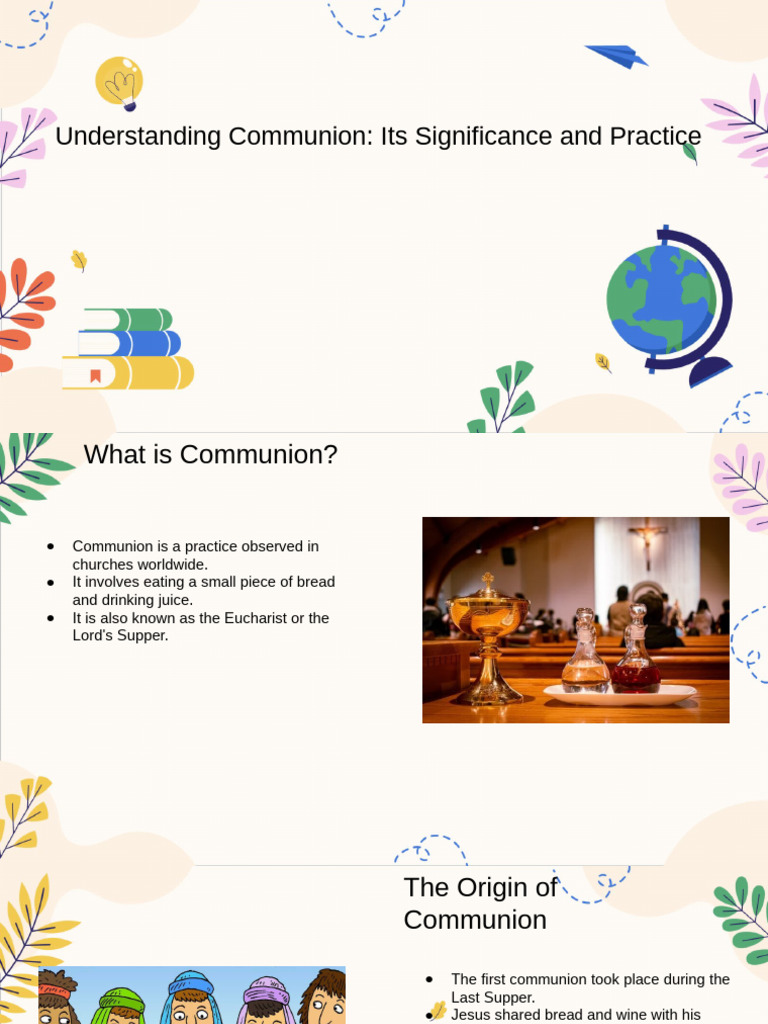 importance of 1st communion | PDF | Eucharist | Jesus