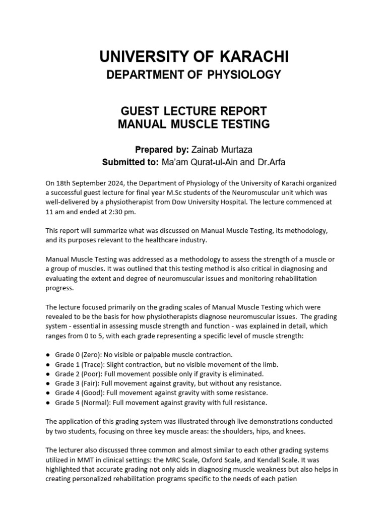 636 Reports | PDF | Electromyography | Anatomical Terms Of Motion