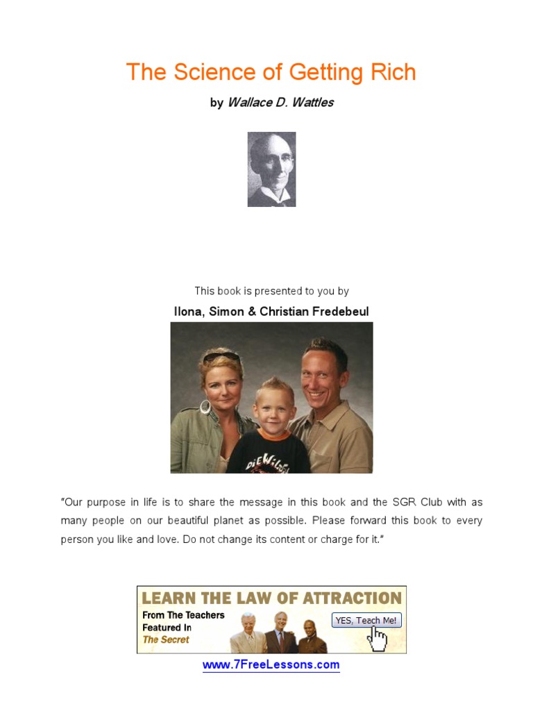 The Science of Getting Rich | PDF | The Science Of Getting Rich | Thought