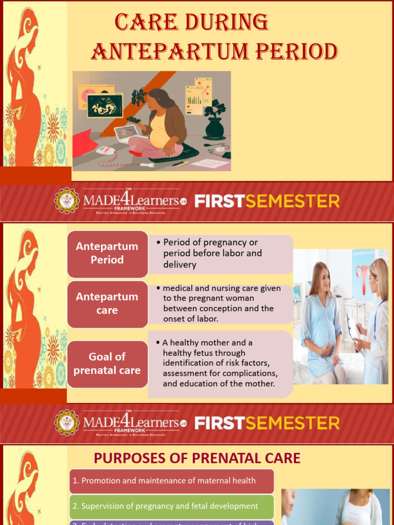 Antepartum Care and Prenatal Visits | PDF | Pregnancy | Prenatal ...