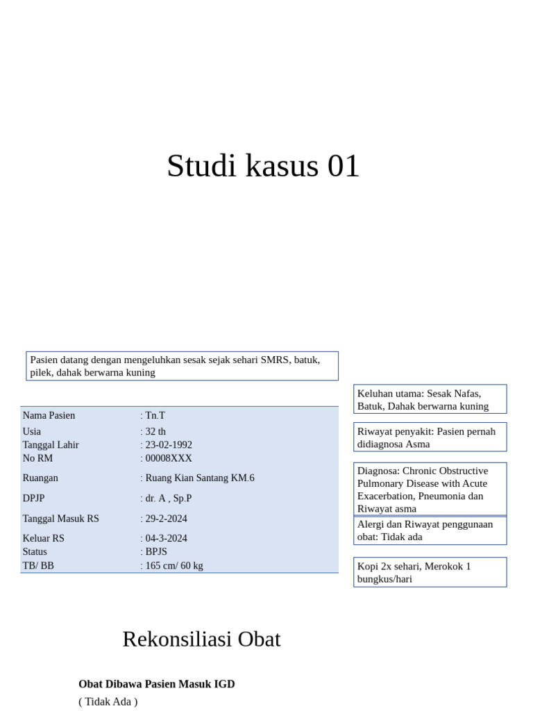01 Kasus COPD Asma Pneumonia | PDF