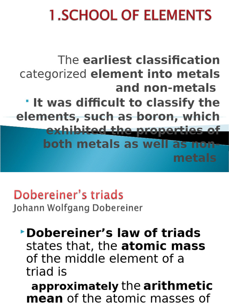 Mendeleev's Periodic Table Overview | PDF | Periodic Table | Chemical ...