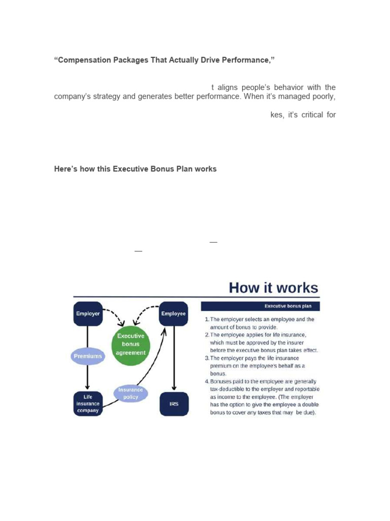 IRS Section 162 Executive Bonus Plan | PDF