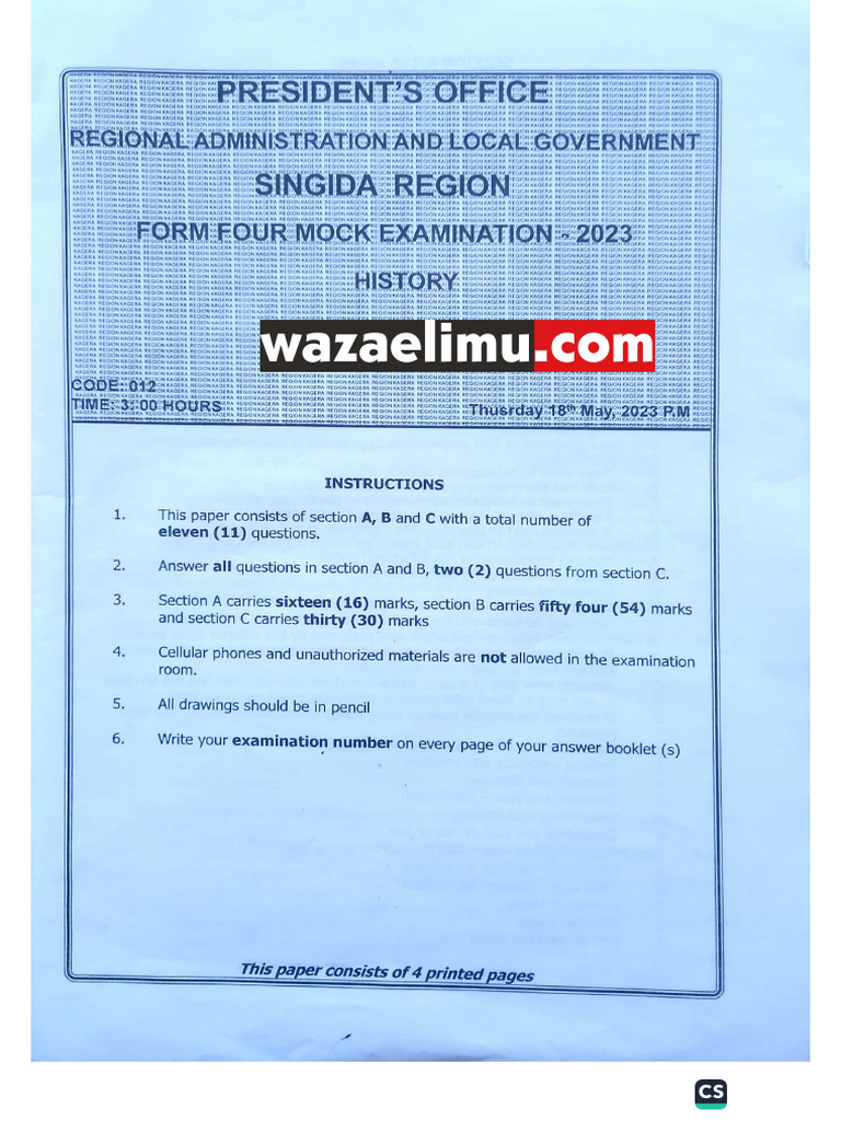 History Wazaelimu.com | PDF