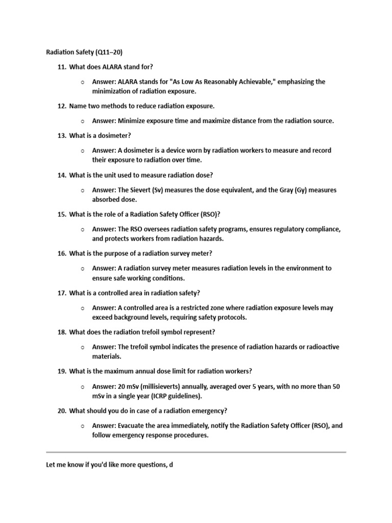 Radiation Safety 2 Pdf Ionizing Radiation Radiation Protection